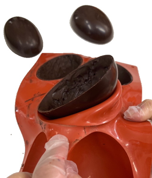 シリコン型 HALF EGG 10cm 玉子（タマゴ たまご）型 ビック 大 5個取 シリコマート silikomart sf041